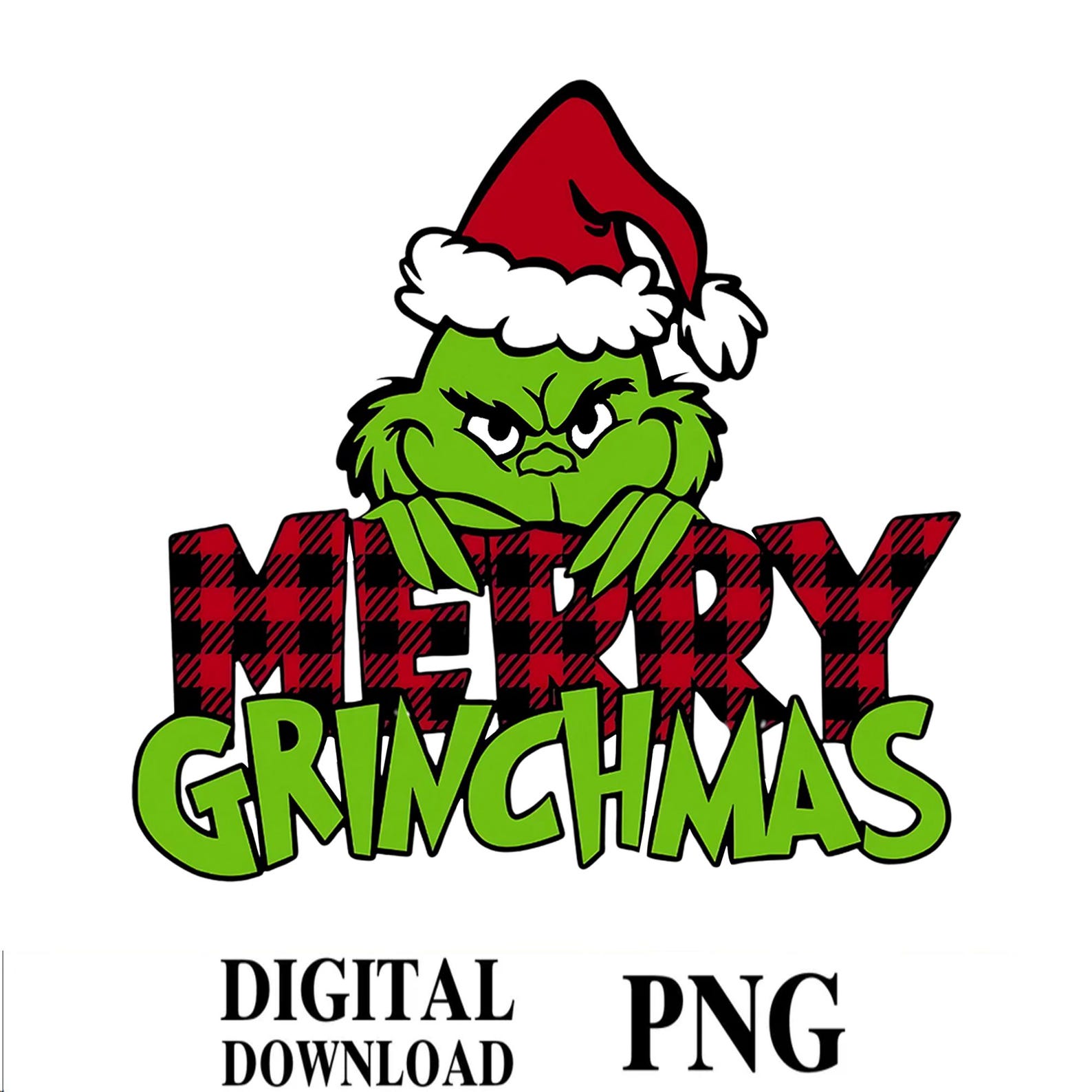 Merry Grinchmas PNG Svgfiles Clipart, Christmas Print Png, Digital ...