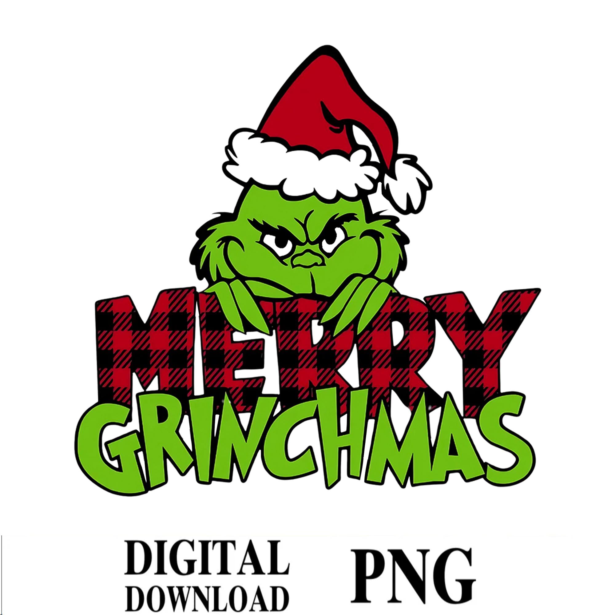 Merry Grinchmas PNG Svgfiles Clipart, Christmas Print Png, Digital ...
