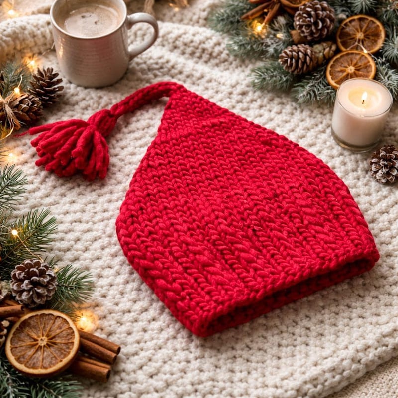Knotted Red Hats - Etsy UK