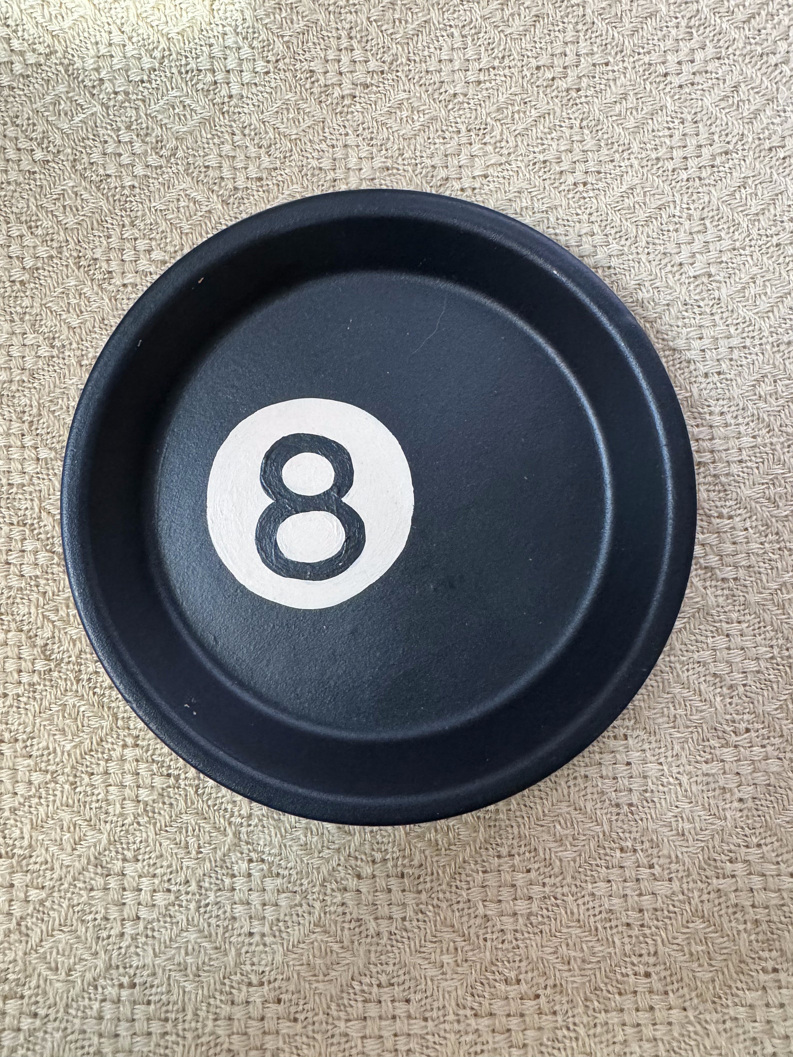 Hand Painted 8 Ball Ashtray Trinket Dish Ring Holder - Etsy