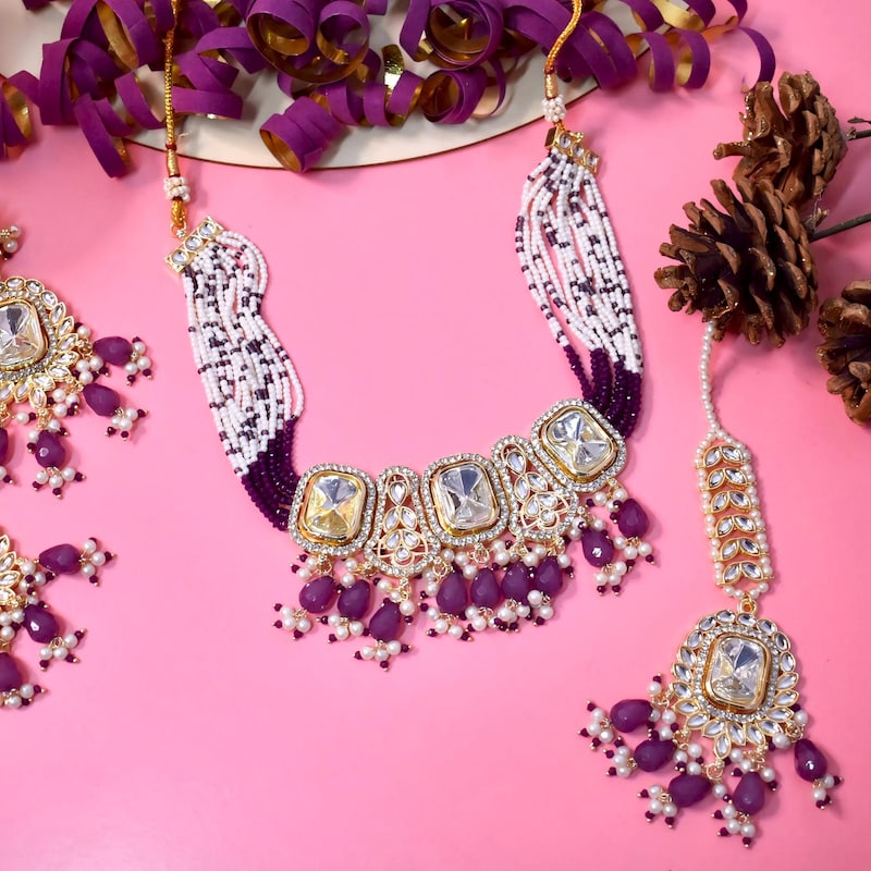 Purple Gold Jewelry - Etsy
