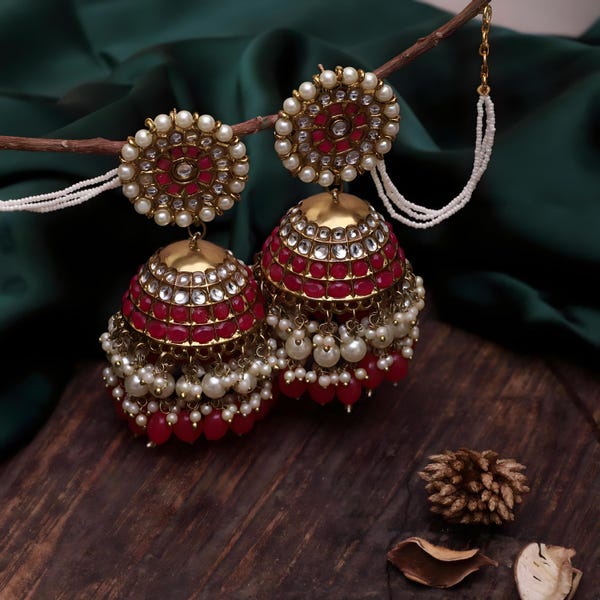 Jhumka Earrings - Etsy
