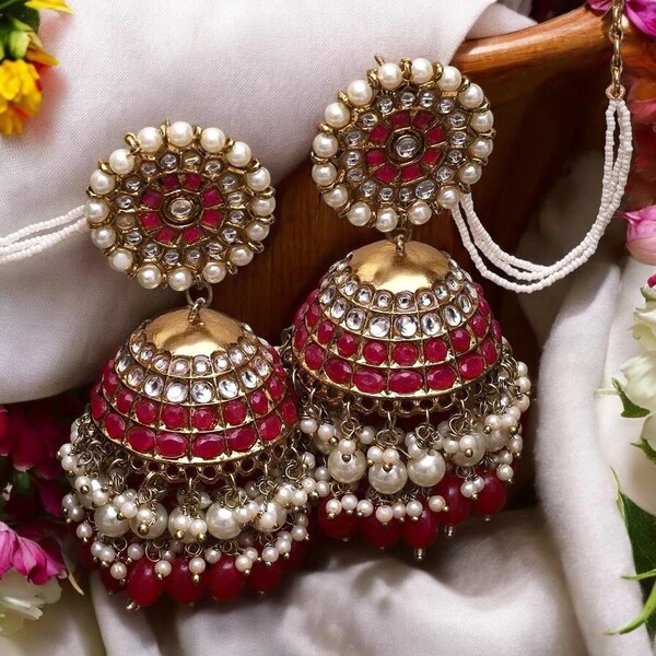 Jhumka Earrings - Etsy