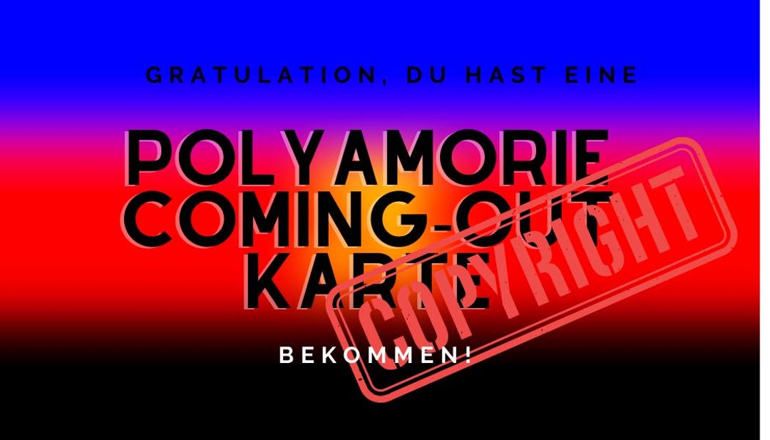 Polyamory Coming Out Card Digital Version - Etsy