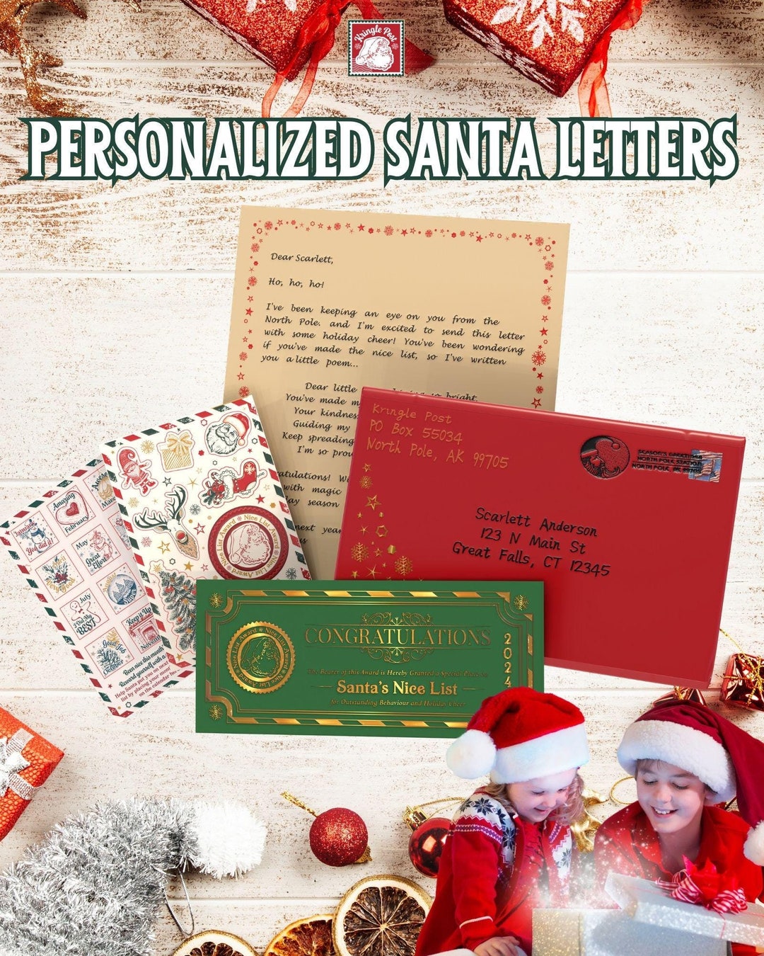 Personalized Christmas Letter From Santa Written With Real Pen ...