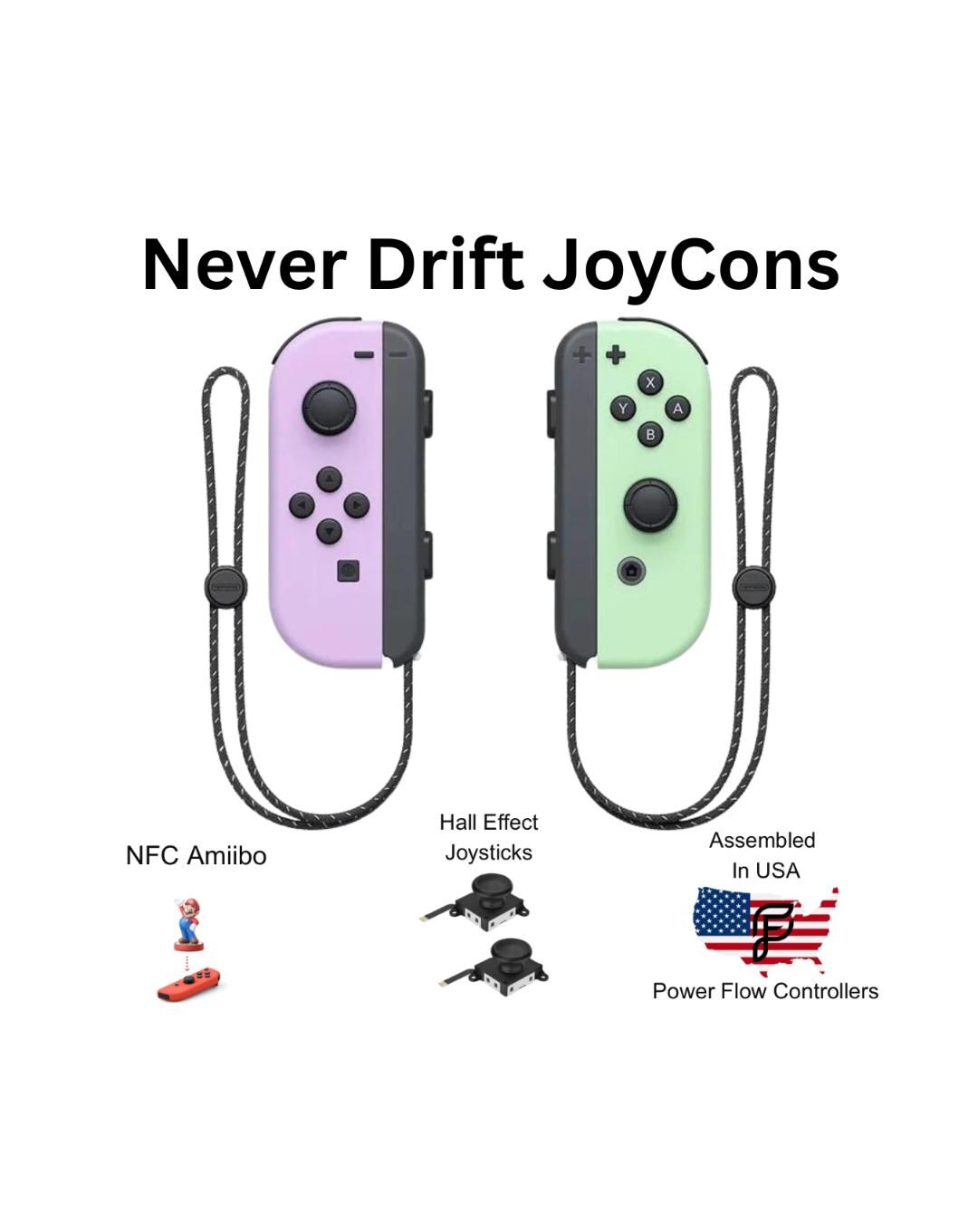 Hall Effect Nintendo Switch Joy-cons: Pastel Purple & Green - Etsy
