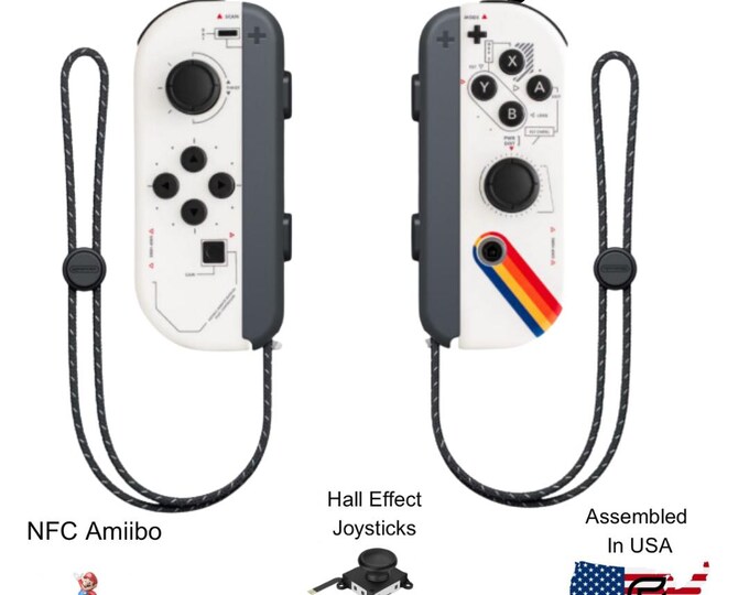 Hall Effect Never Drift Nintendo Switch Joy Con Controllers With Wrist ...