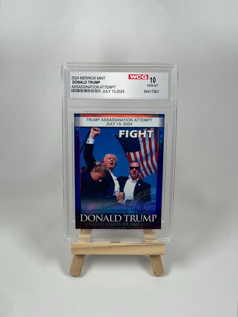 Assassination Attempt Holographic Collectible Donald Trump Trading Card ...
