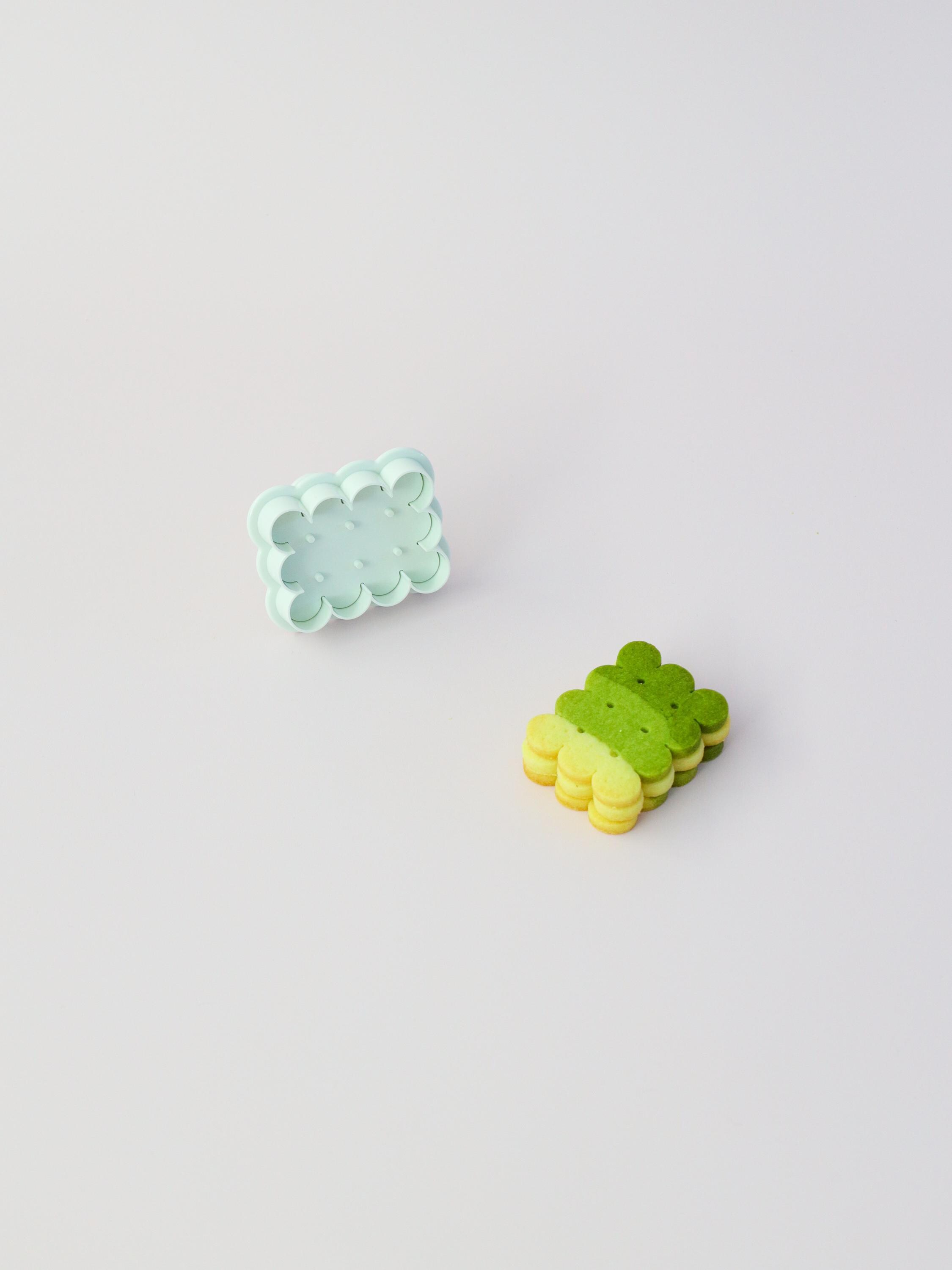 Classic Retro Wavy Border Cookie Set | Square, Rectangle, Circle (set ...