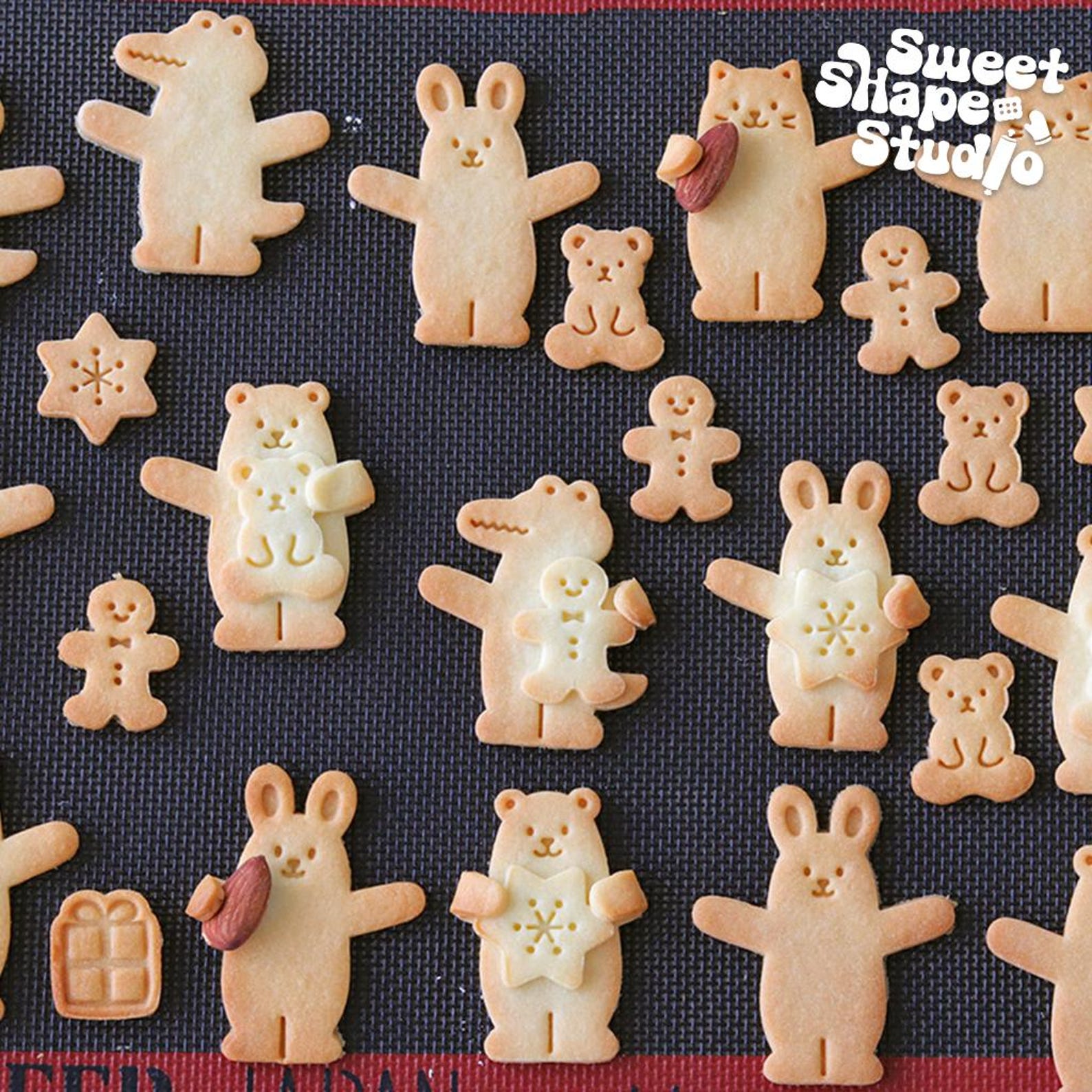 Cute Animal Hug Cookie Mold/cutter Set of 4 - Etsy