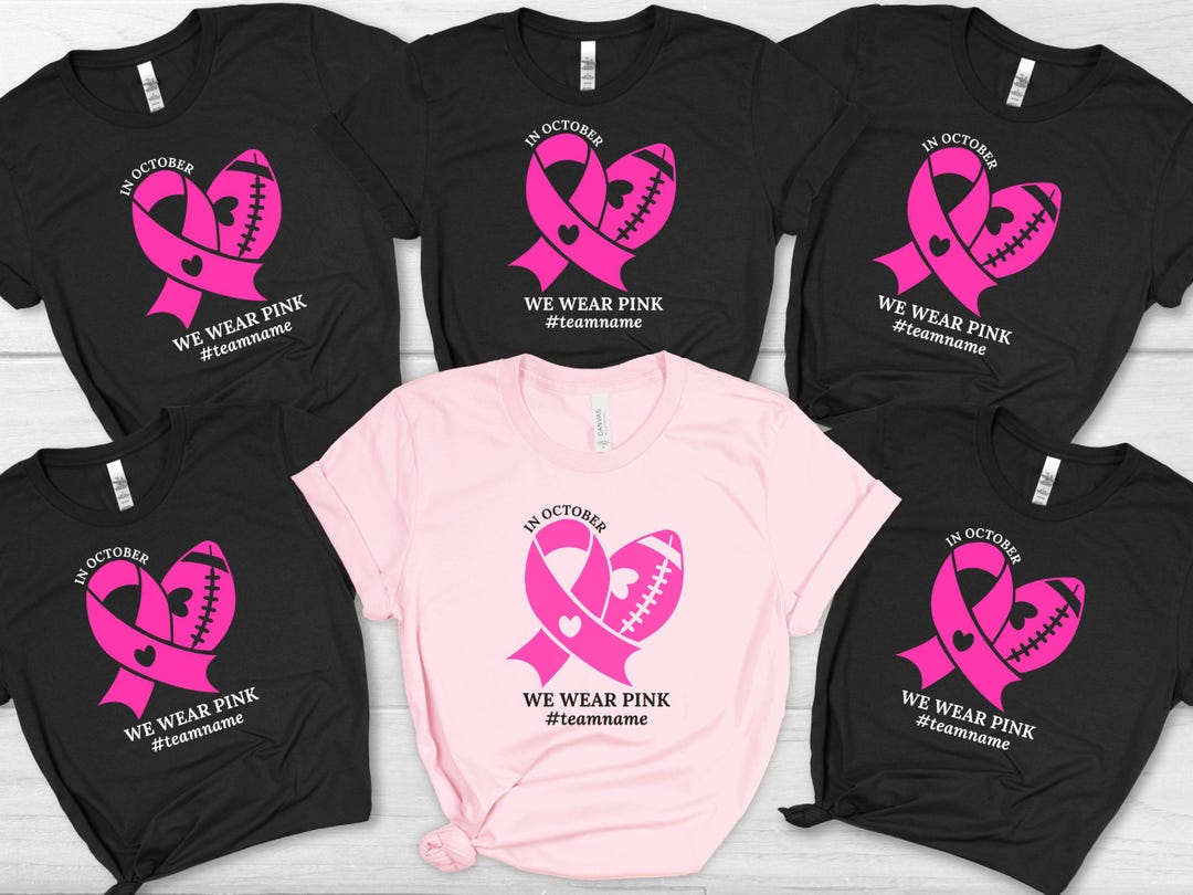 Breast Cancer Shirts, in October We Wear Pink, Pink Ribbon Shirts ...