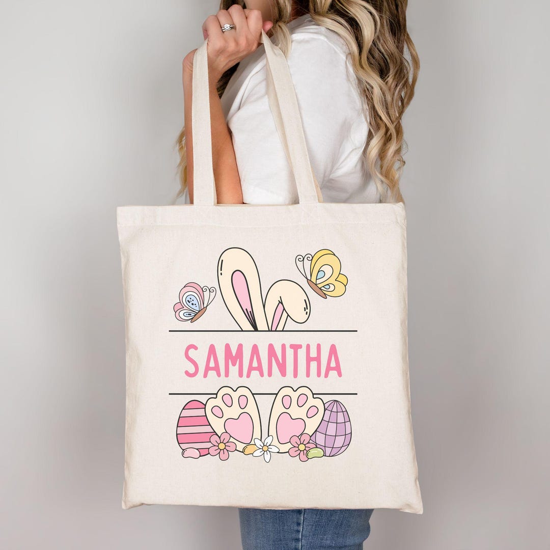 Personalized Easter Tote Bag, Kids Easter Tote, Easter Gift, Easter ...