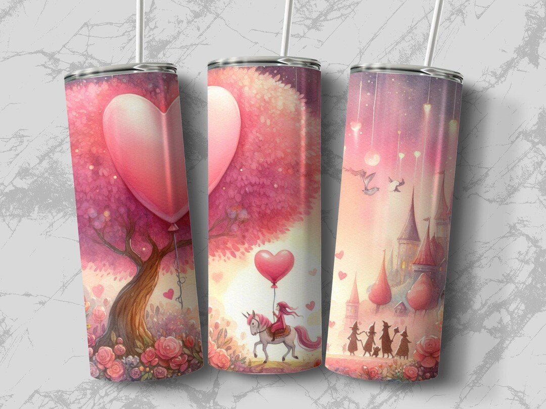 Heart Balloon Unicorn Design Tumblr, Enchanted Castle Art Tumblr ...