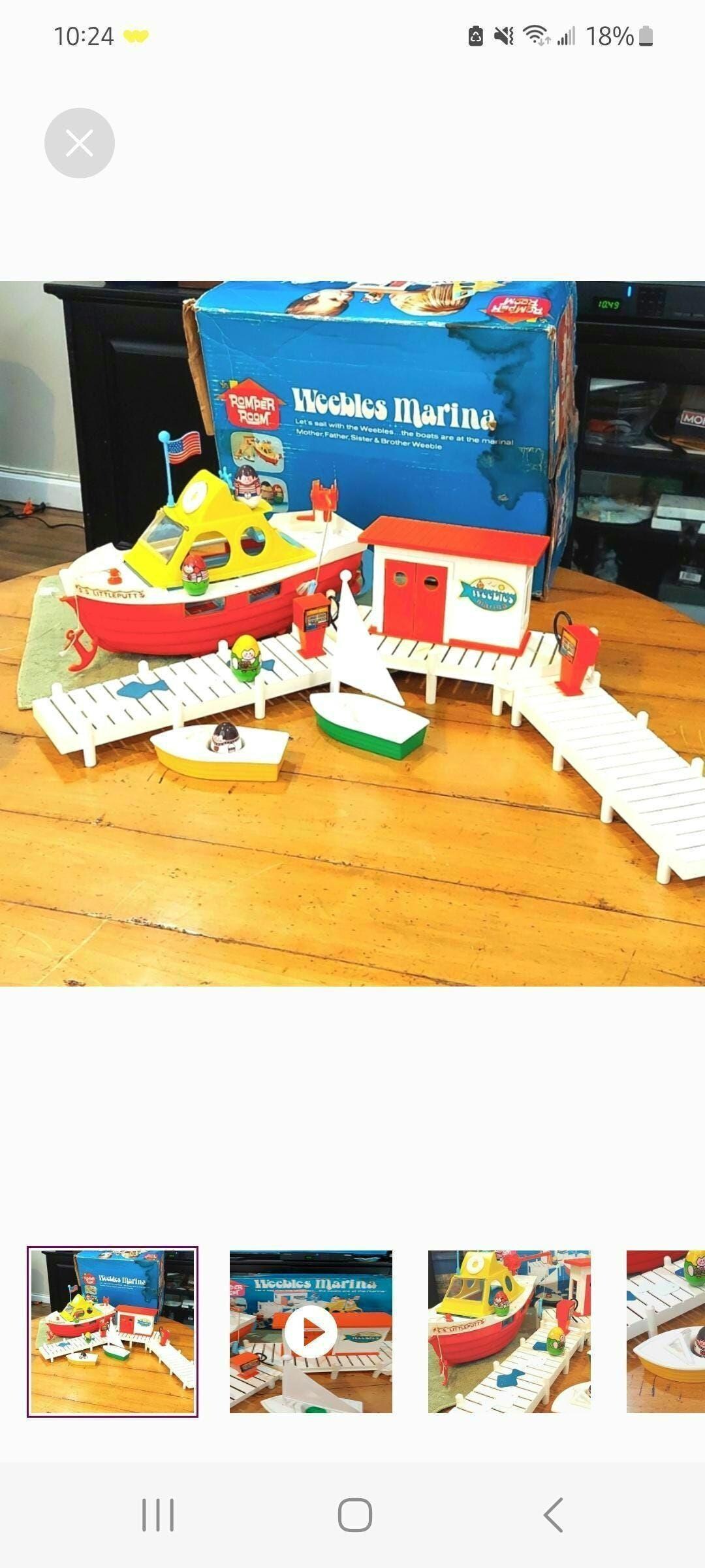Weebles Marina This Vintage 1970s Set is in Excellent Condition. Full ...