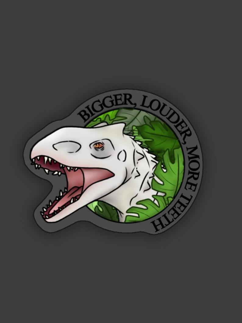 Jurassic World Indominus Rex Sticker - Etsy