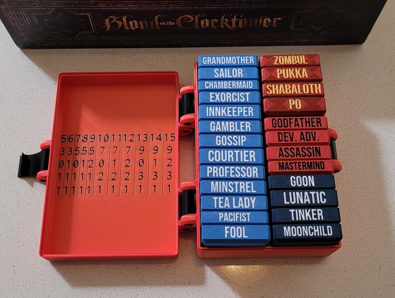 Premium Blood on the Clocktower Token Storage - Etsy