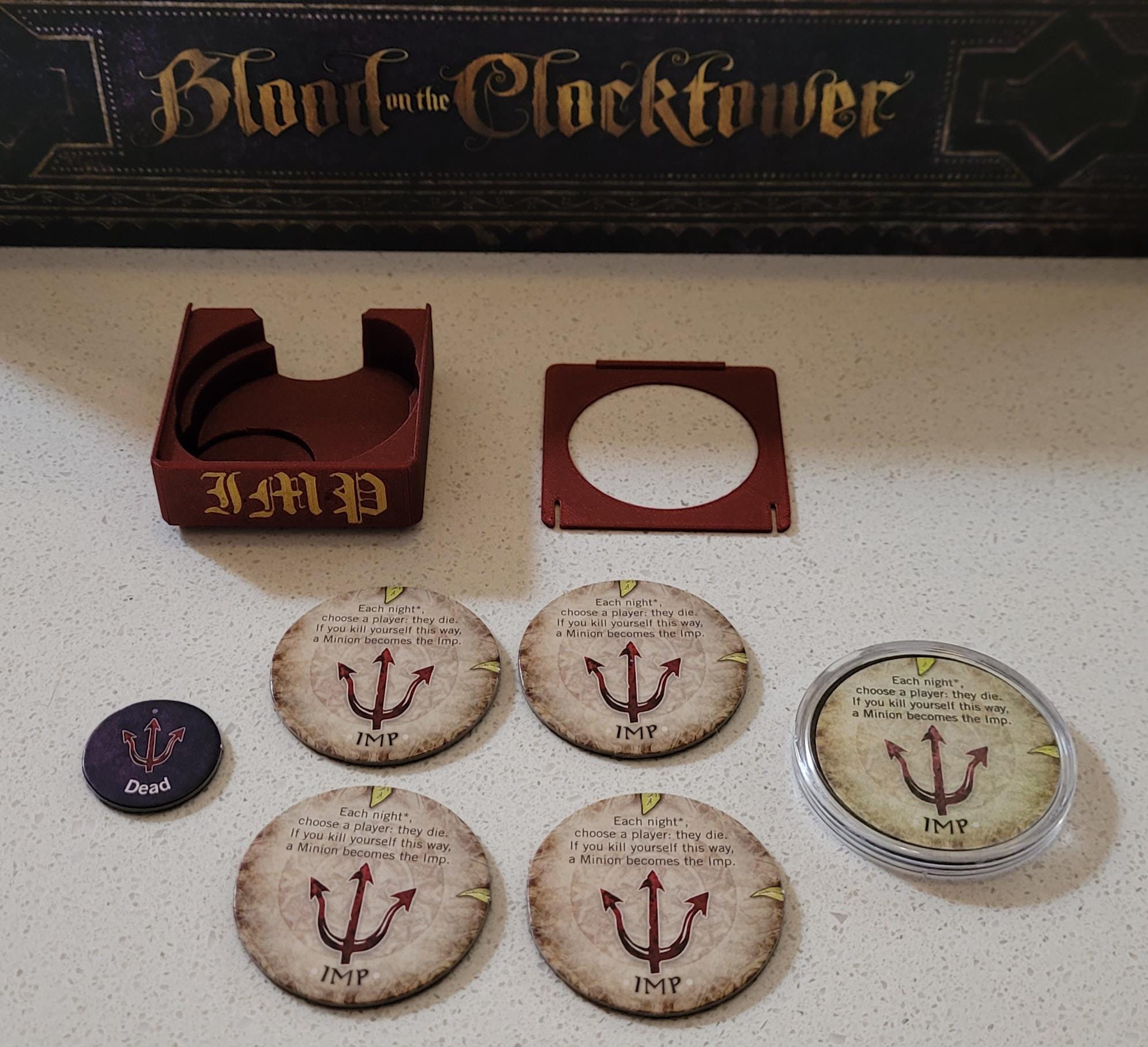 Premium Blood on the Clocktower Token Storage - Etsy