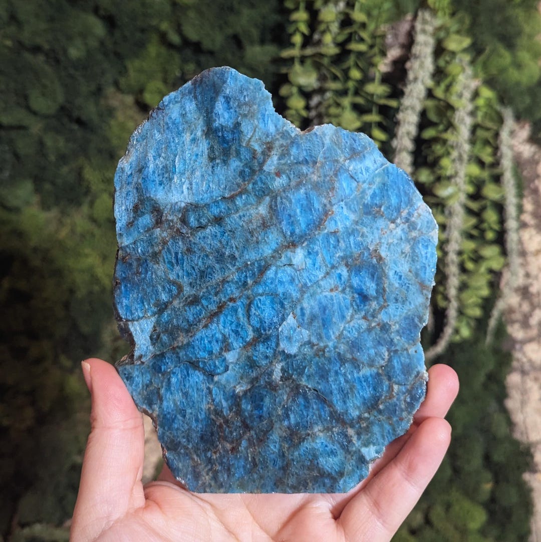Blue Apatite Slabs | Insight, Clarity & Inspiration - Etsy
