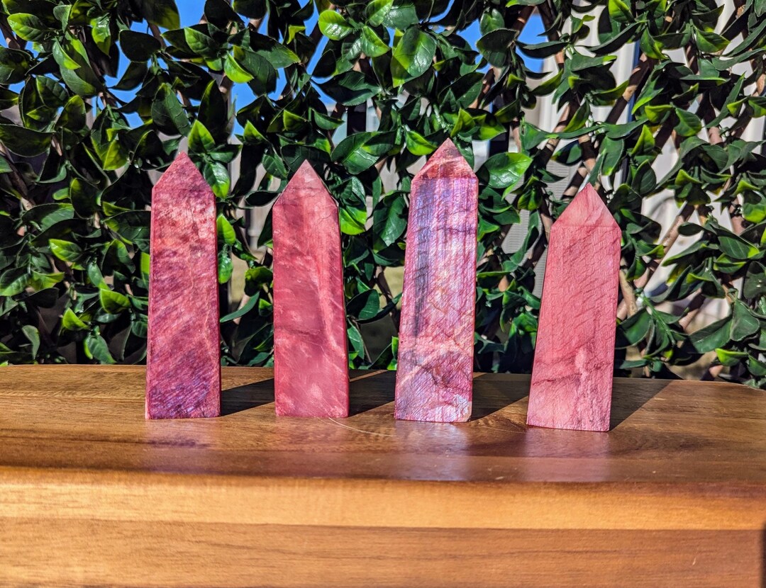 Red Moonstone Tower | Crystal for Passion, Balance & Intuition - Etsy