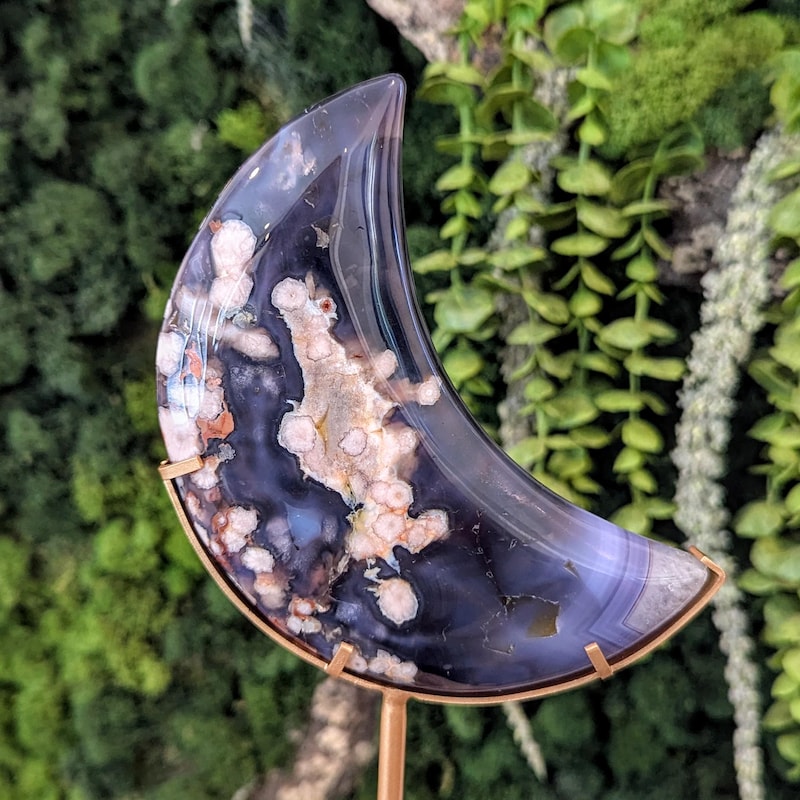 Agate Moon Carving - Etsy