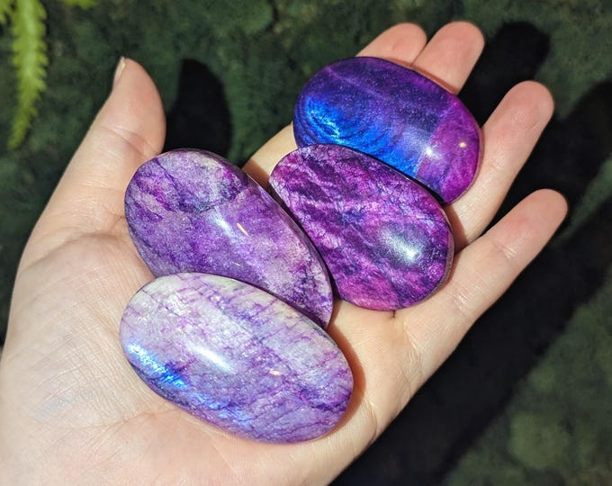 Purple Moonstone With Sunstone Spheres | Transformation, Balance ...