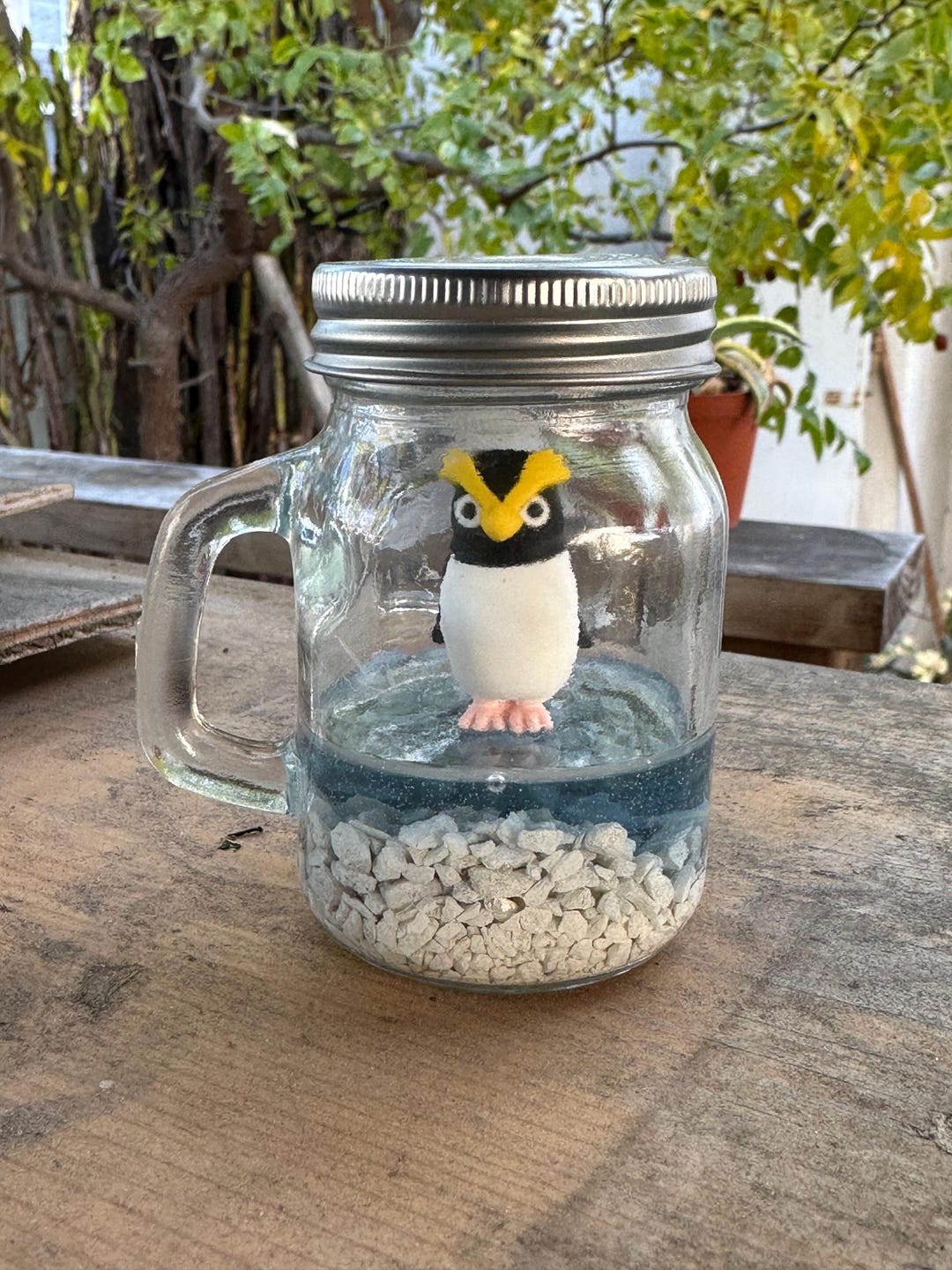 Emperor Penguin in a Small Mason Jar - Etsy