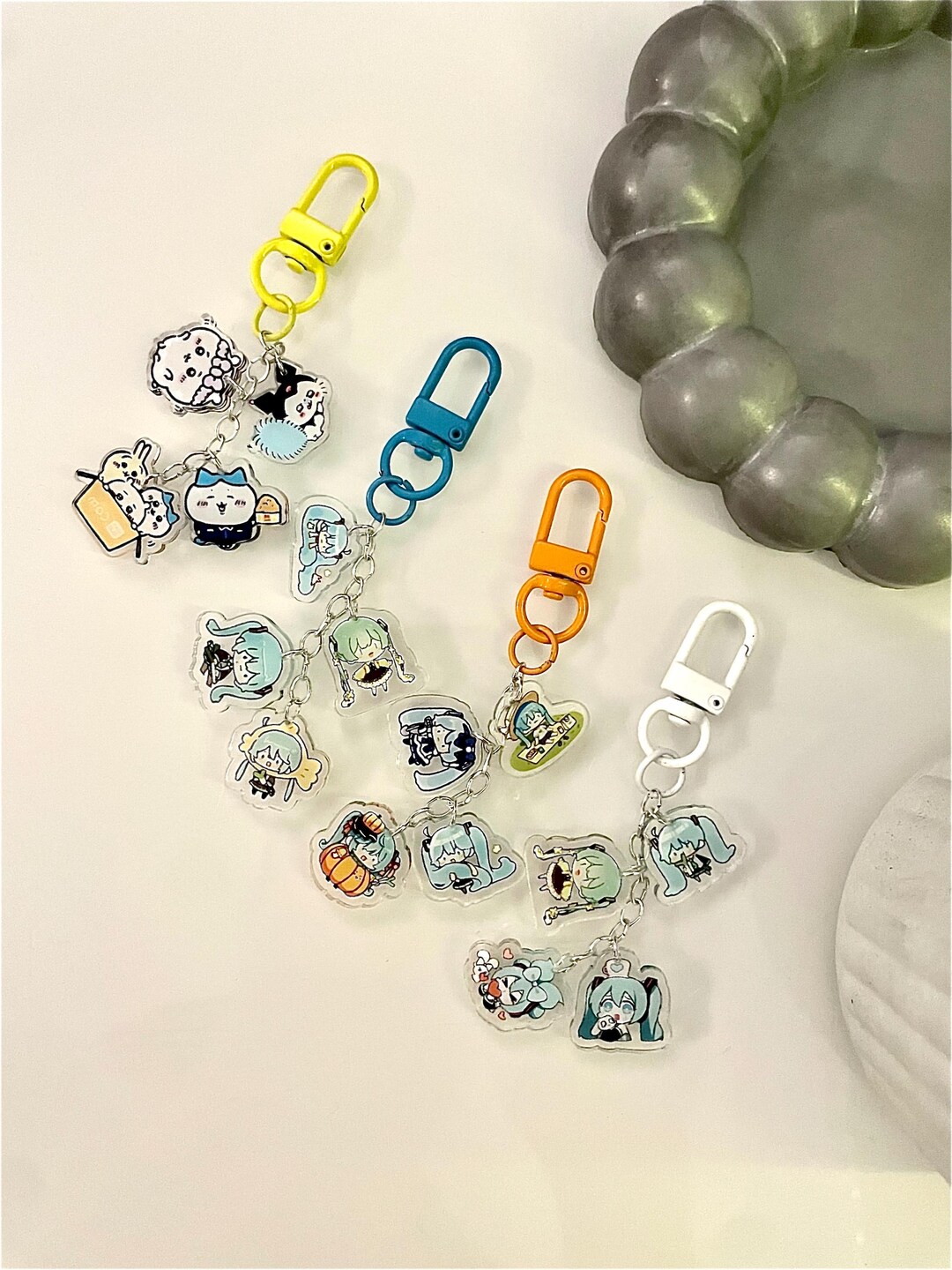 Chiikawa & Momonga / Hatsune Miku / Kuromi Charms Key Chain - Etsy Ireland
