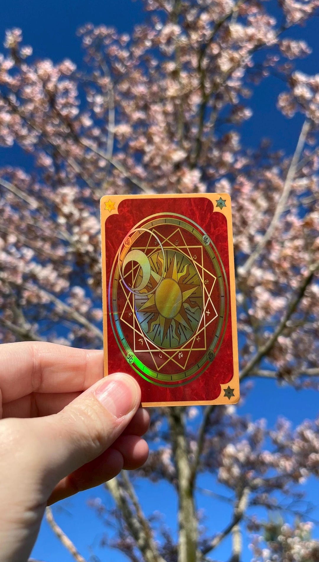 Two Holographic Clow Card Sticker for Cards (glossy Finish) - Etsy