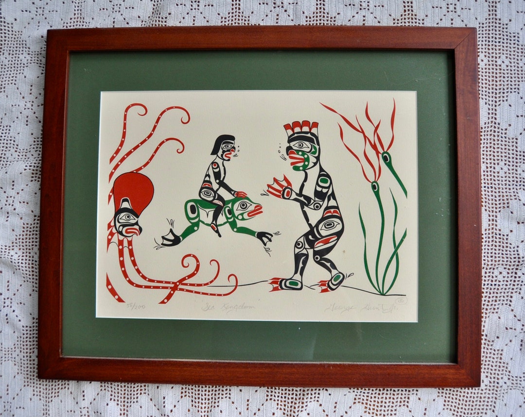 George Hunt Jr. /"sea Kingdom"/limited Edition Serigraph Hand Signed by ...