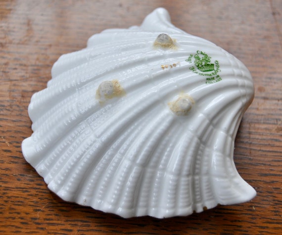 Bone China Scallop Shell/Vintage Hammersley Scallop T… - Gem
