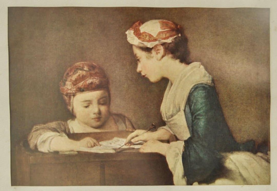Vintage 1970s Jean Chardin Exhibition Framed Art Print: the Young ...