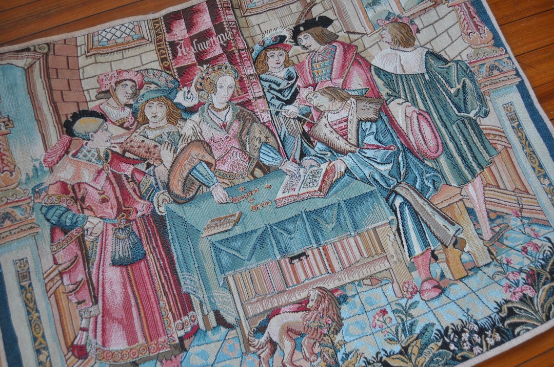 Medieval Tapestry Wall Hanging/vintage Gobelin Tapestry/reproduction ...