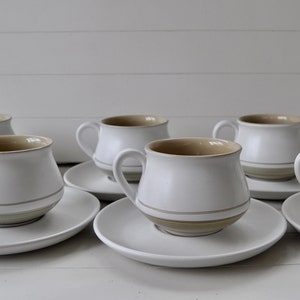 Vintage Denby Stoneware Coffee Cups and Saucers/six Available/rustic ...