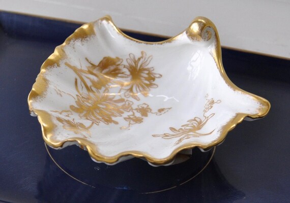 Bone China Scallop Shell/Vintage Hammersley Scallop T… - Gem
