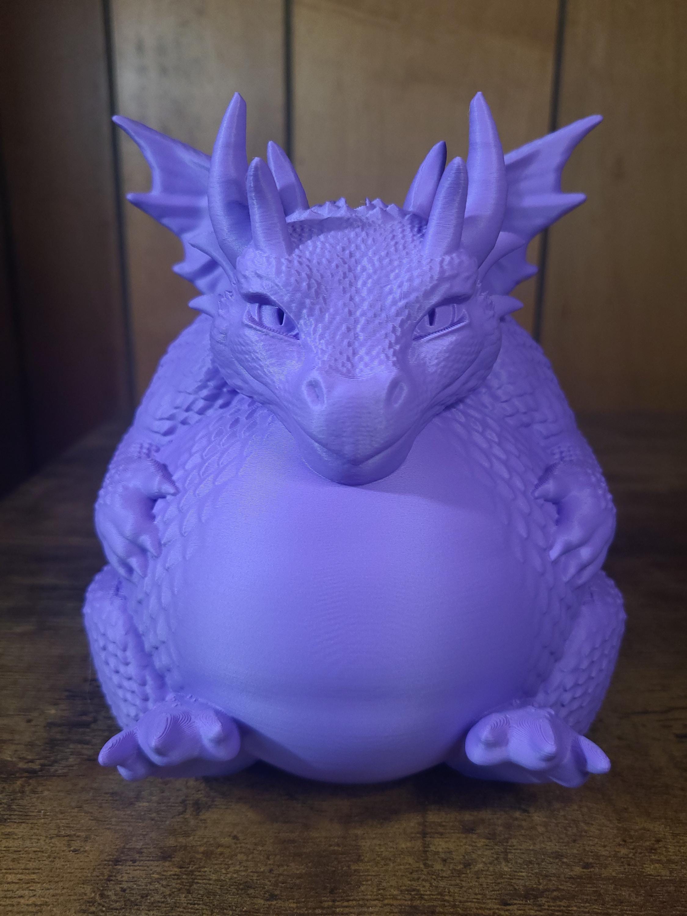 Chonky Dragon Coin Bank | Fat Dragon Piggy Bank | 3D Printed | Fate's End - Etsy