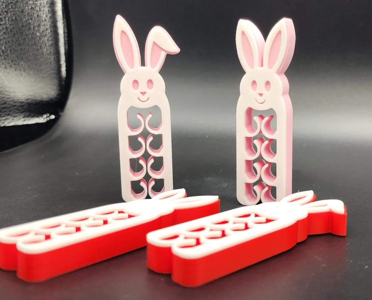 Cute Bunny Chip Clips | 3D Printed Kitchen Accessory - Etsy