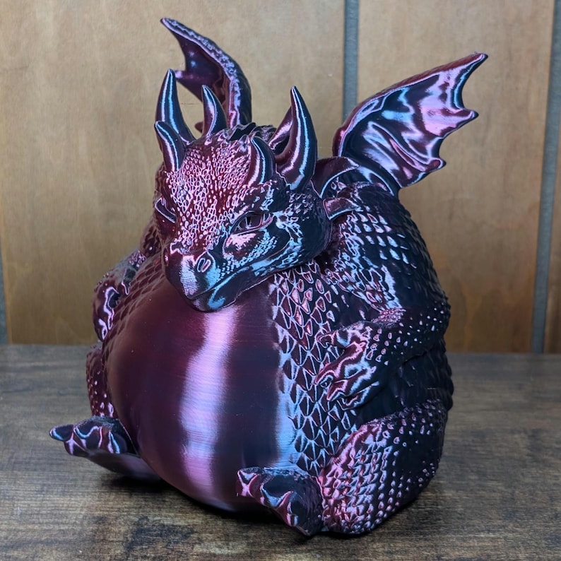 Chonky Dragon Coin Bank: 3D Printed Piggy Bank by Fate's End - Etsy
