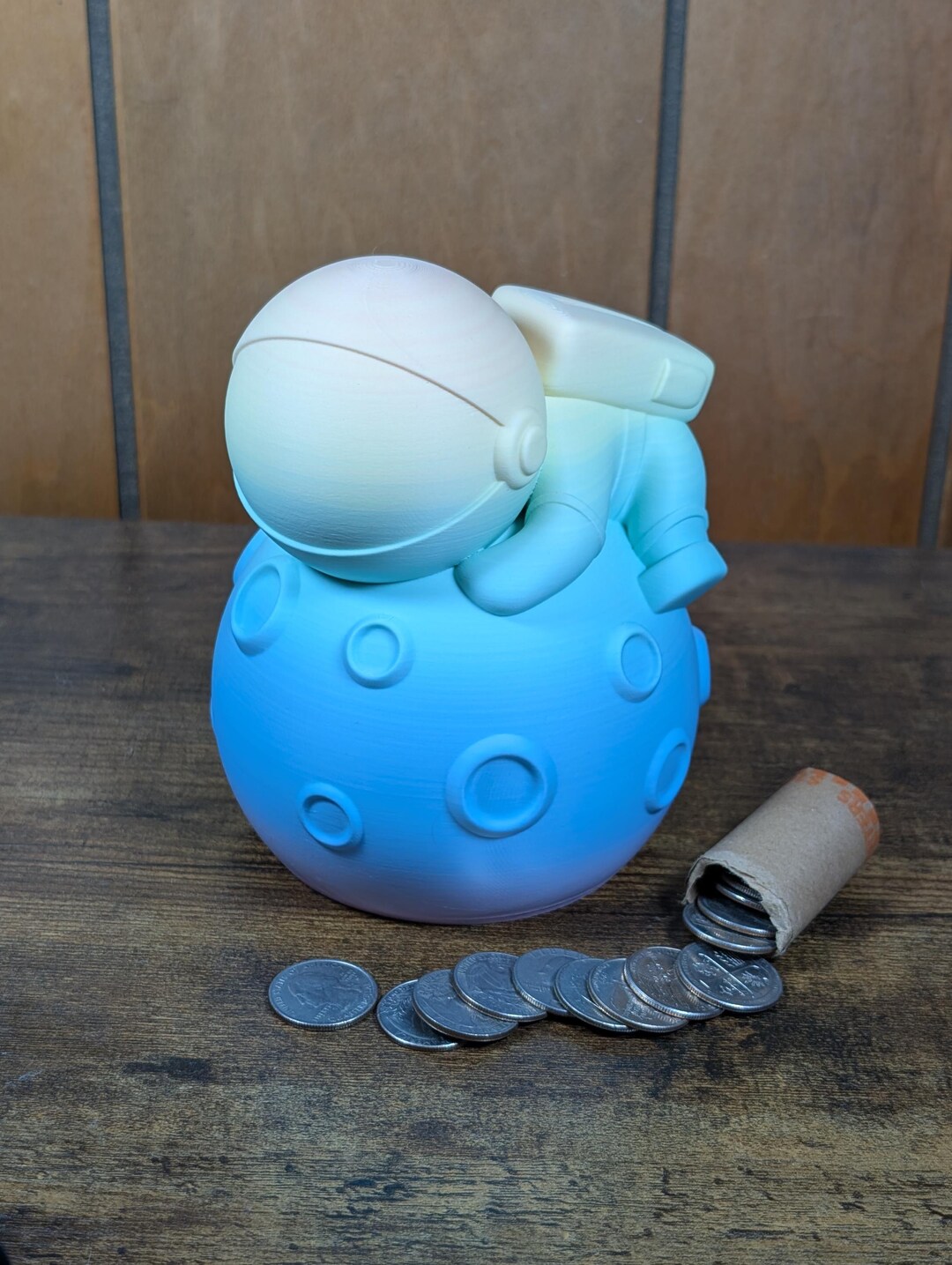 Astronaut Sleeping on Moon Coin "piggy" Bank - Etsy
