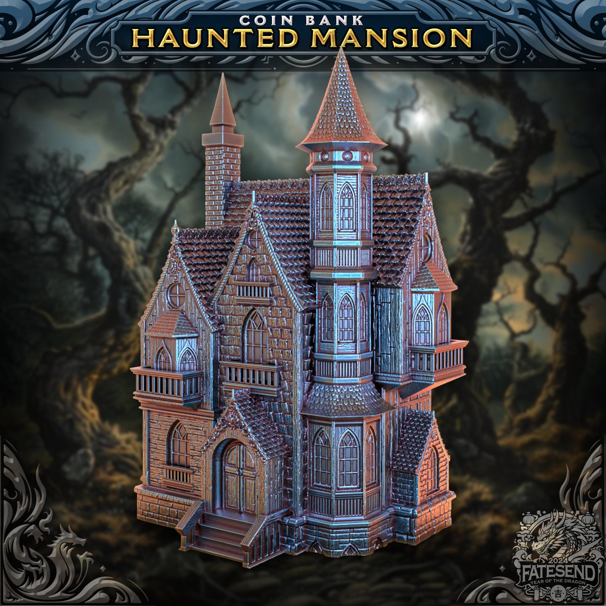 Haunted Mansion Coin Bank | 3D Printed "piggy Bank" | Fate's End - Etsy