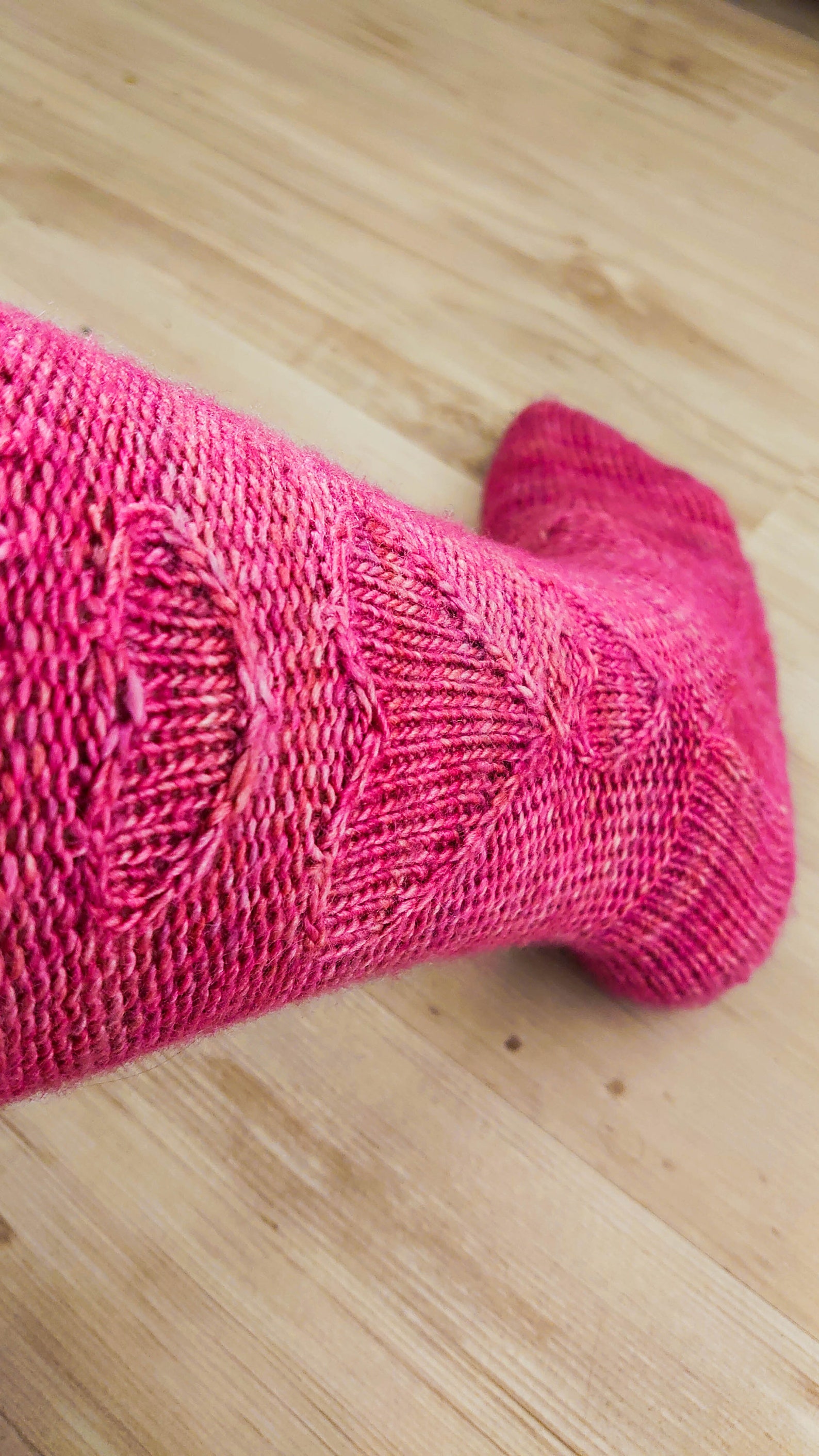 Sock Knit Pattern With Hearts | Easy Cable Knitting Tutorial ...