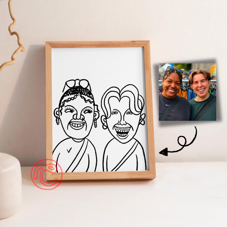Custom Ugly Badly People Portrait | Hilarious Gift | Funny Personalized ...