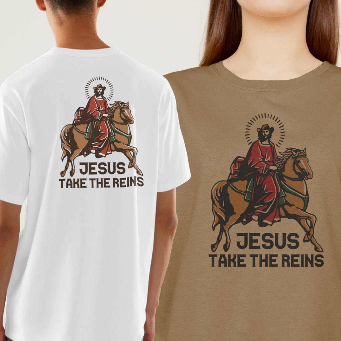 Jesus Cowboy SVG: Retro Christian Design (PNG, JPG) - Etsy