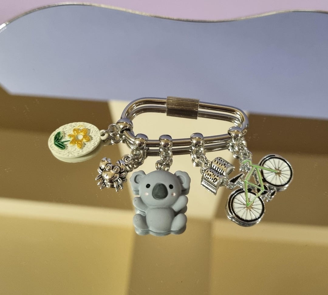 RM Icons Charm Key Holder Koya, Bicycle, Wild Flower, Gifts for K ...