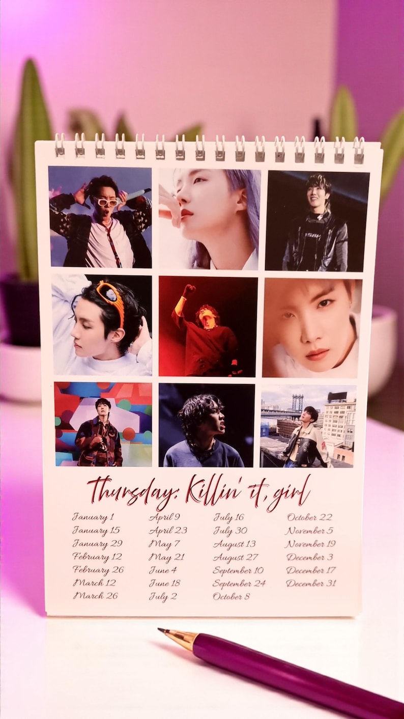 BTS 2026 Desk Calendar | Daily Inspiration From BTS, K-pop Fan Gift ...