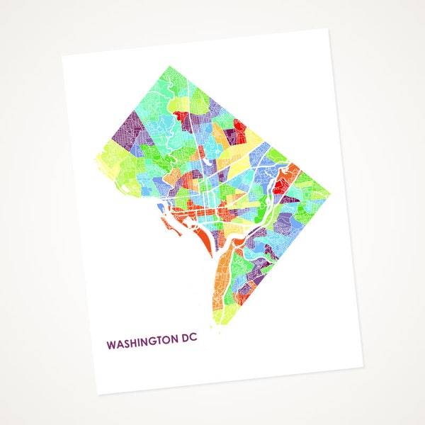 Dmv Map Wall Art - Etsy