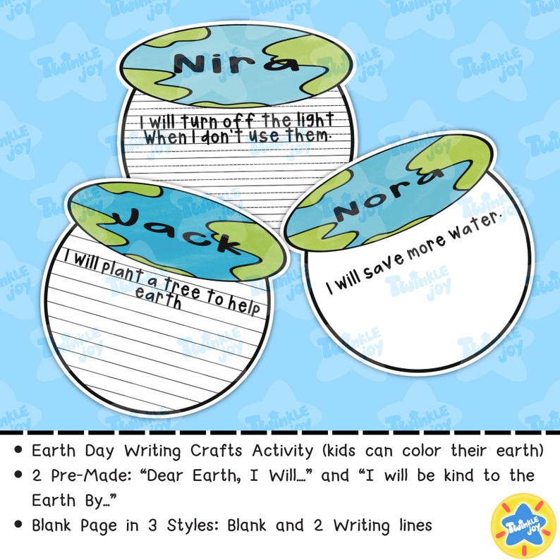 Earth Day Bulletin Board Kit: Classroom Decor & Writing Craft ...