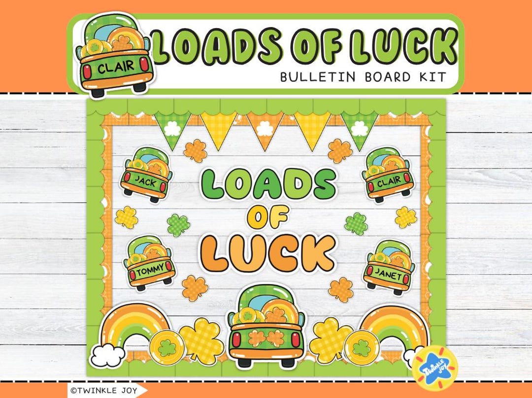 Loads of Luck, St. Patrick's Day Bulletin Board Kit | March Bulletin ...