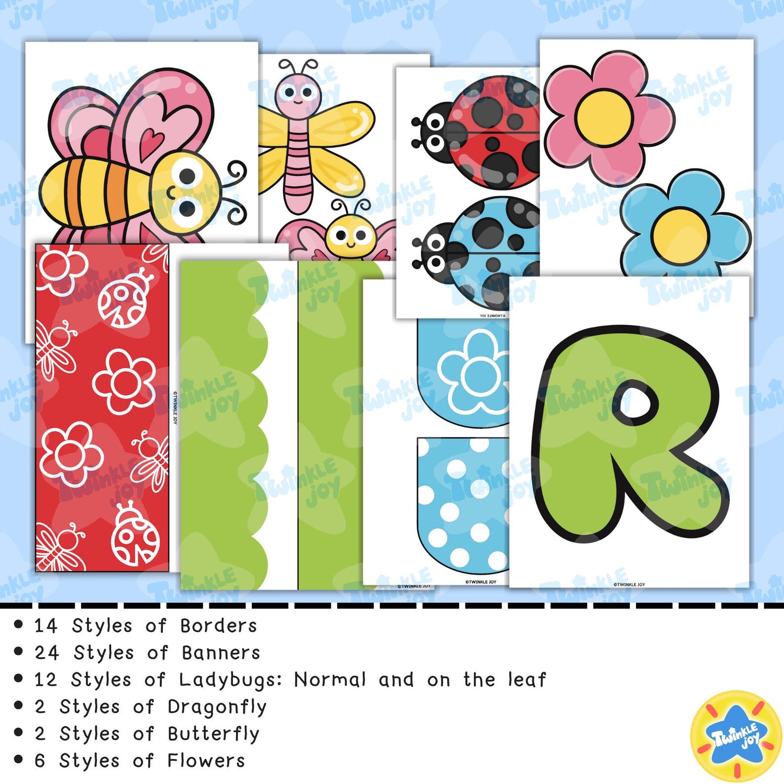Buggy About Learning, Spring Bulletin Board Kit | April Bulletin Board ...