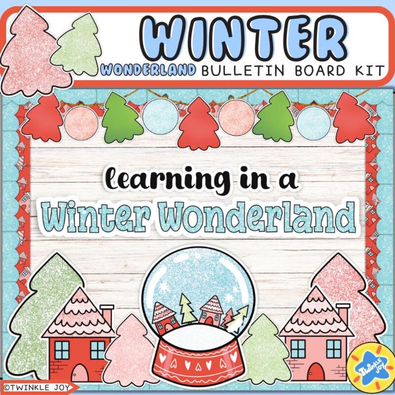 Winter Bulletin Board Kit - Etsy