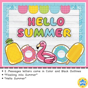 Floating Into Summer Bulletin Board Kit: Summer Classroom Decor - Etsy